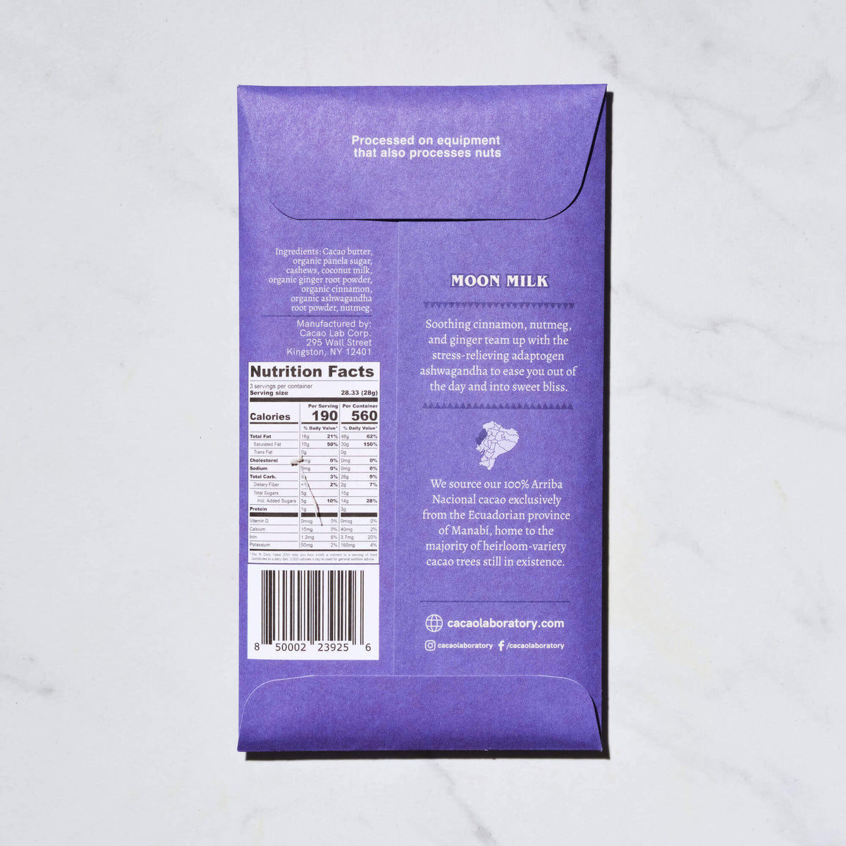 Botanically-Infused Chocolate — Moon Milk (Pack of 3)